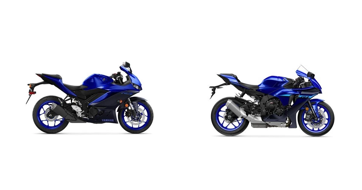Yamaha R3 2023 vs Yamaha R1 2024