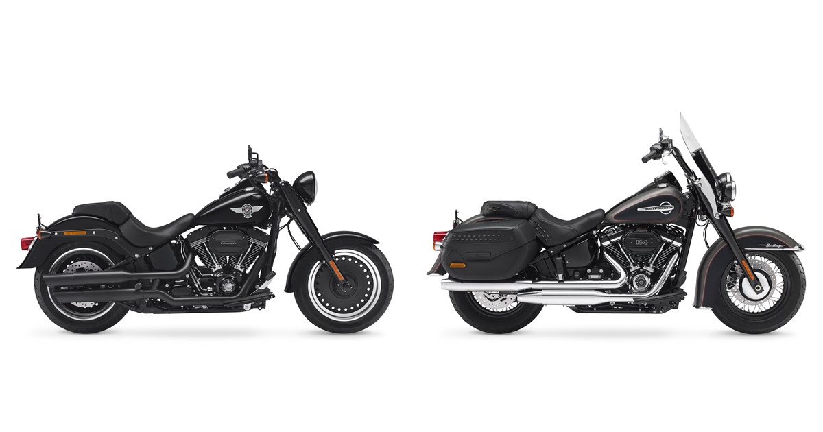 Motorrad Vergleich Harley-Davidson Softail Fat Boy S 2017 vs. Harley ...