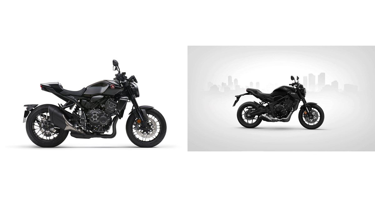 Motorrad Vergleich Honda CB1000R Black Edition 2022 vs. Honda CB650R 2024