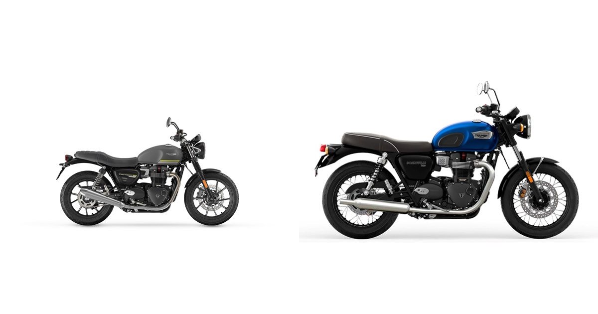 Comparaison des motos Triumph Speed Twin 900 2023 VS. Triumph BONNEVILLE T100 CHROME EDITION 2023