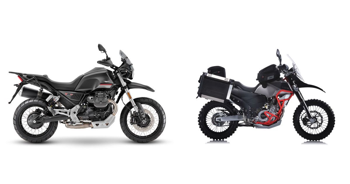 Motorrad Vergleich Moto Guzzi V85 TT 2022 vs. SWM Super Dual 650 2018