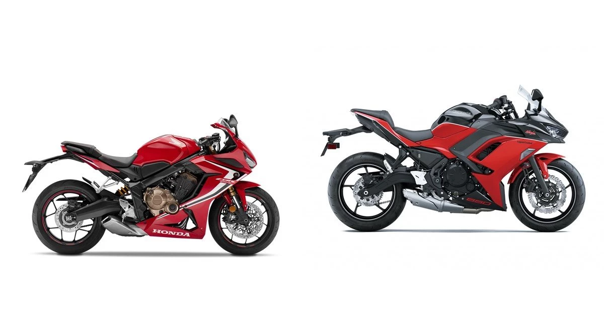 Honda CBR650R 2019 vs Kawasaki Ninja 650 40th Anniversary 2024