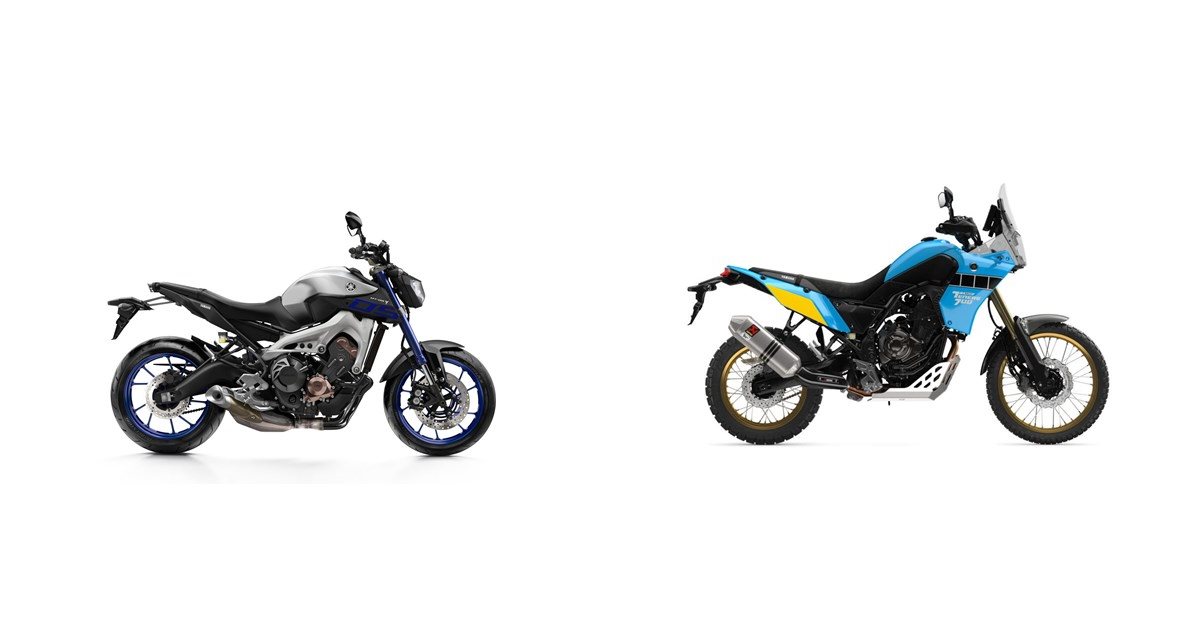 Yamaha MT-09 2015 vs Yamaha Tenere 700 Rally Edition 2021