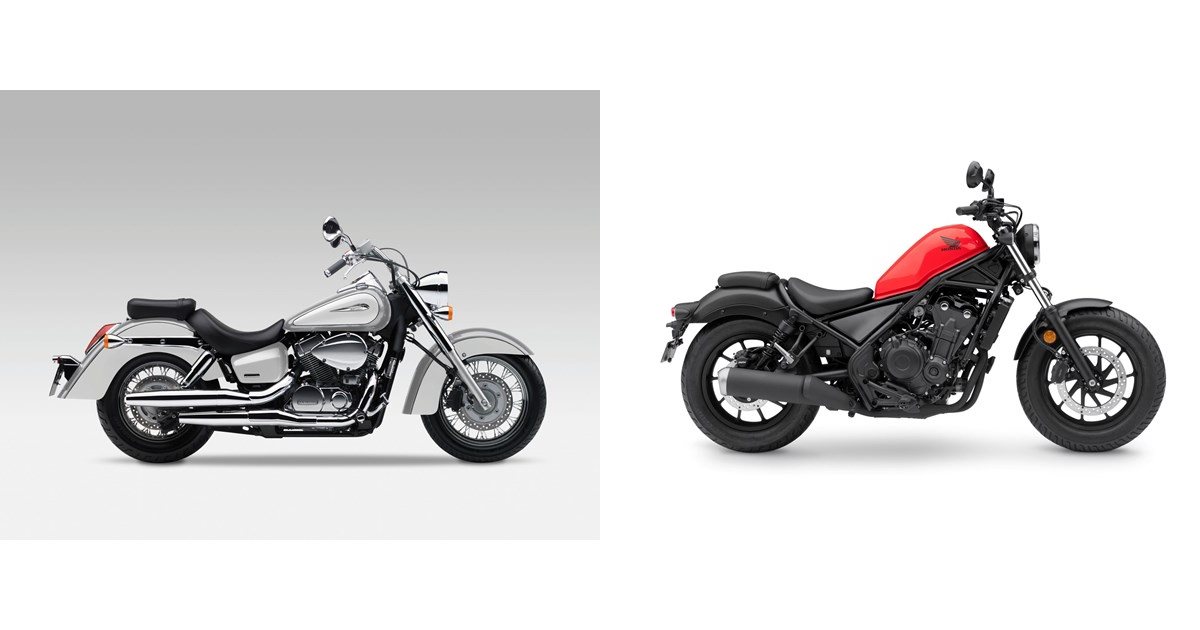 Honda VT 750 Shadow 2016 vs Honda CMX500 Rebel 2021