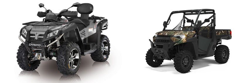 Motorrad Vergleich CFMOTO Terralander 800 V2 EFI 4×4 2012 vs. Polaris ...
