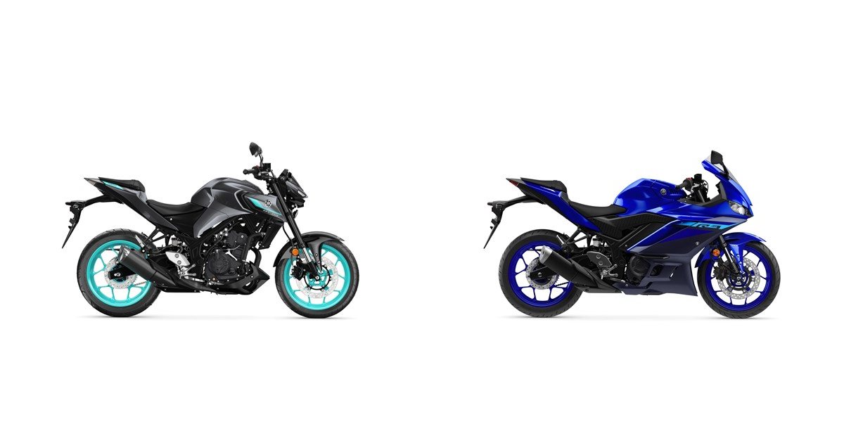 Motorrad Vergleich Yamaha MT-03 2024 vs. Yamaha R3 2024