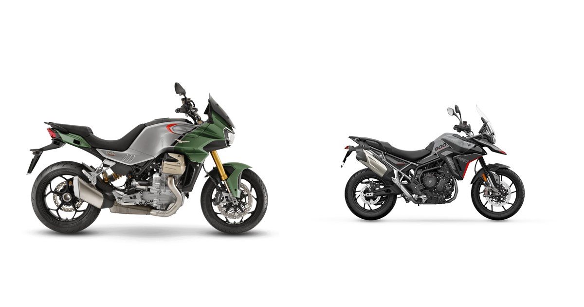 Moto Guzzi V100 Mandello S 2024 vs Triumph Tiger 900 GT 2024