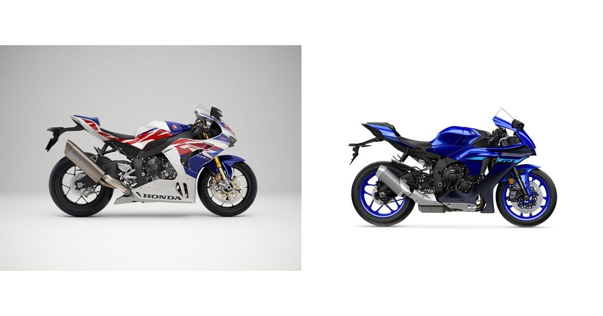 Confronto tra moto Honda Fireblade 30th Anniversary 2022 VS. Yamaha R1 2024