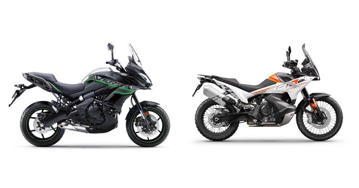 Motorrad Vergleich Kawasaki Versys 650 2020 vs. KTM 790 Adventure 2023