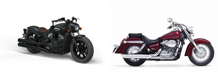 Indian Scout Bobber 2023 vs Honda VT 750 Shadow 2005