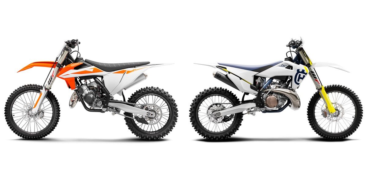 Motorrad Vergleich KTM 125 SX 2019 vs. Husqvarna TC 250 2019