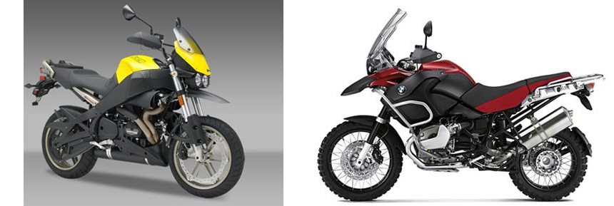 Motorrad Vergleich Buell Ulysses XB12X 2010 vs. BMW R 1200 GS Adventure ...