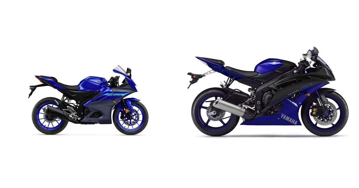 Motorrad Vergleich Yamaha R125 2024 vs. Yamaha YZF-R6 2014