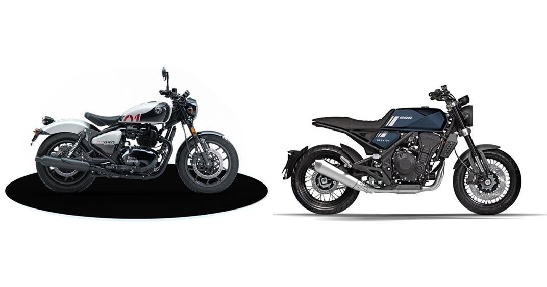 Motorrad Vergleich Royal Enfield Shotgun 650 2024 vs. Brixton Crossfire 500 2024