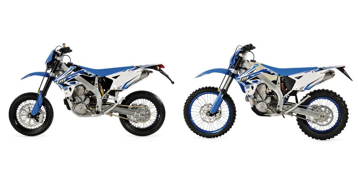 Motorrad Vergleich TM SMR 450 F 2013 vs. TM EN 450 FI 2013