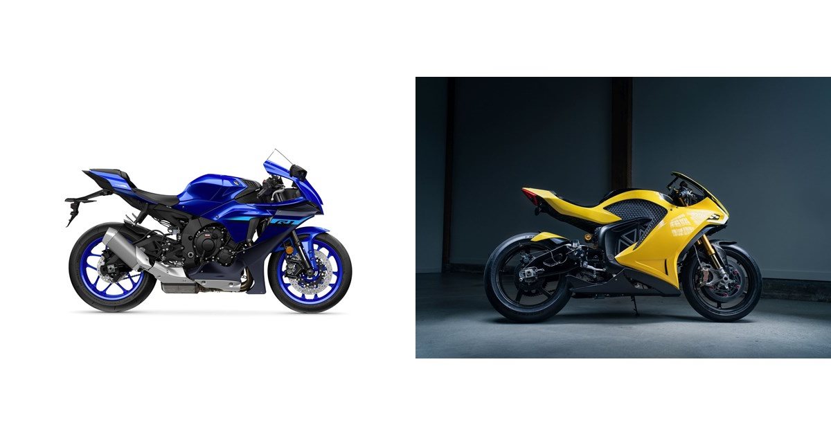Yamaha R1 2024 vs Damon Motorcycles Hypersport 2020