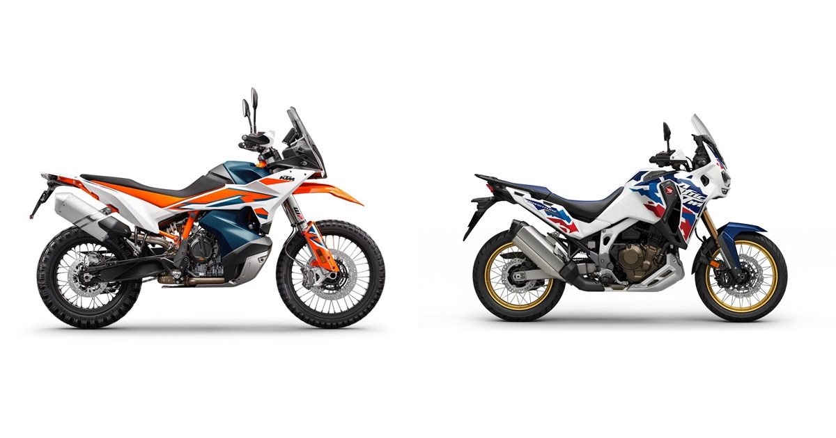 KTM 890 Adventure R 2023 vs Honda CRF1100L Africa Twin Adventure Sports ...