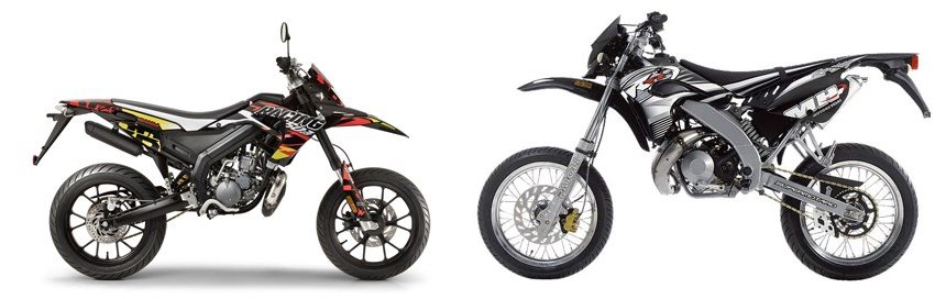 Motorrad Vergleich Derbi Senda DRD Racing 50 SM 2020 vs. Motorhispania ...