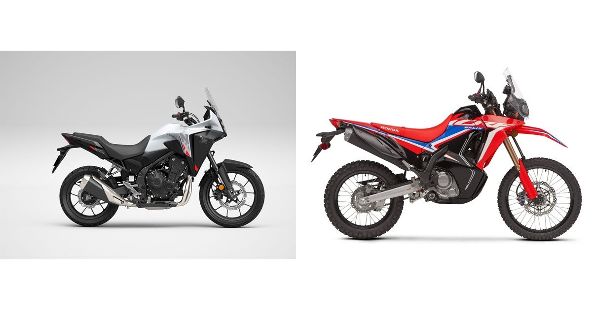 Motorrad Vergleich Honda NX500 2024 vs. Honda CRF300 Rally 2024