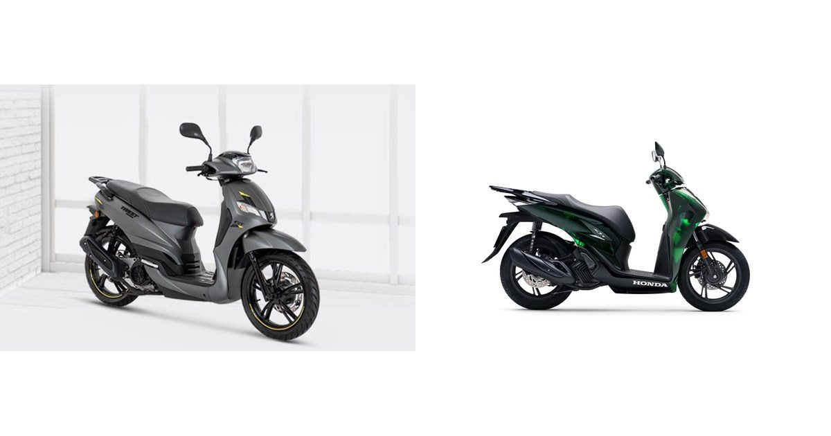 Motorrad Vergleich Peugeot Tweet 200 Gt 2024 Vs Honda Sh150i 2024