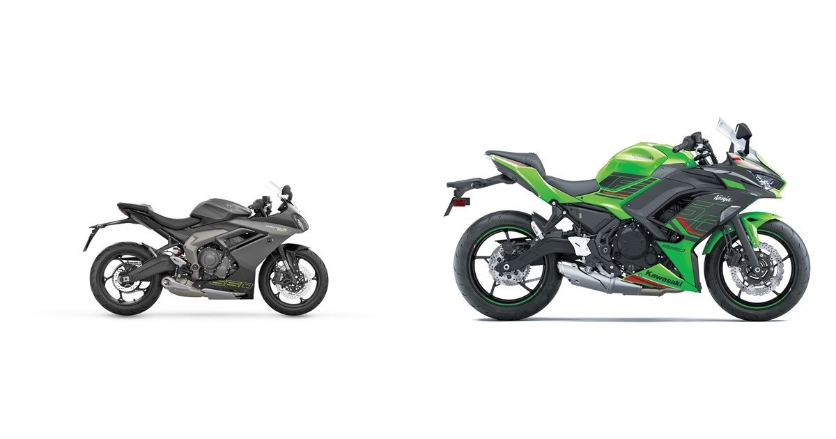 Triumph Daytona 660 2024 vs Kawasaki Ninja 650 2024