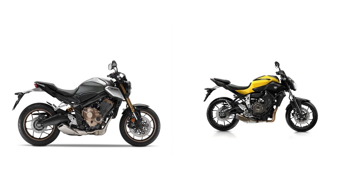 Honda CB650R 2021 vs Yamaha MT-07 2015