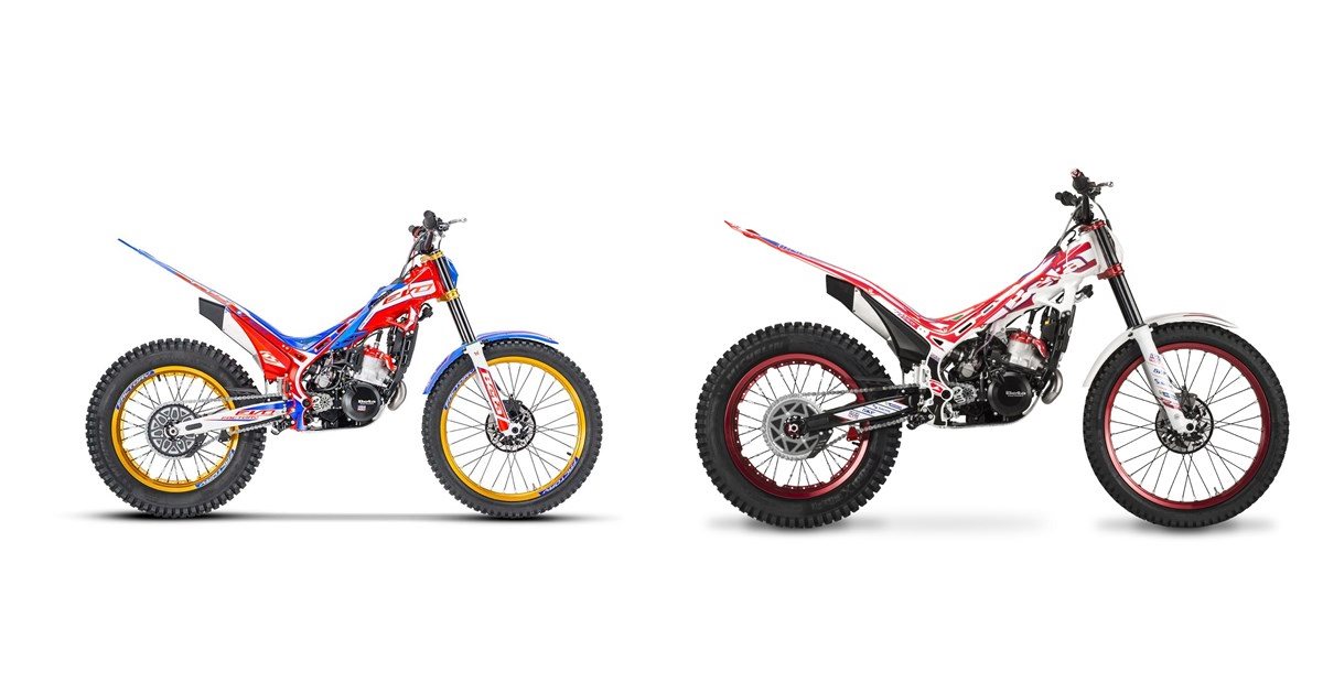 Motorrad Vergleich Beta Evo 125 2T Factory 2022 vs. Beta Evo 300 2T 2016