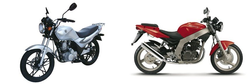 Motorrad Vergleich Sym XS 125-K 2009 vs. Daelim Roadwin 125 R 2005