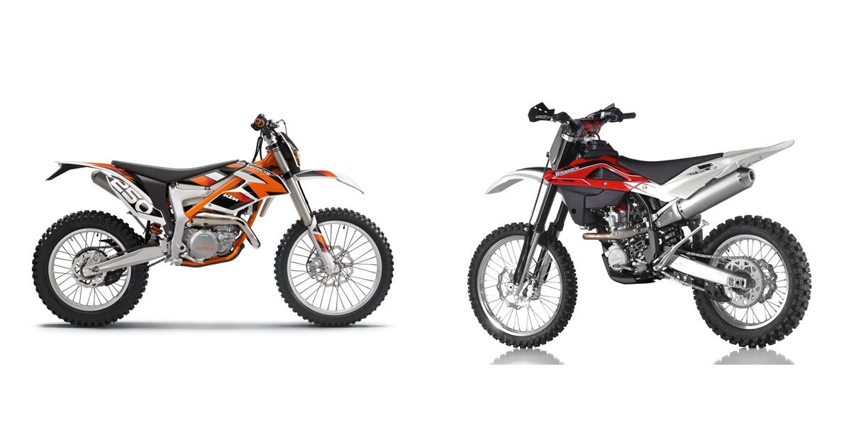 Motorrad Vergleich KTM Freeride 250 R 2014 vs. Husqvarna TXC 310 R 2013