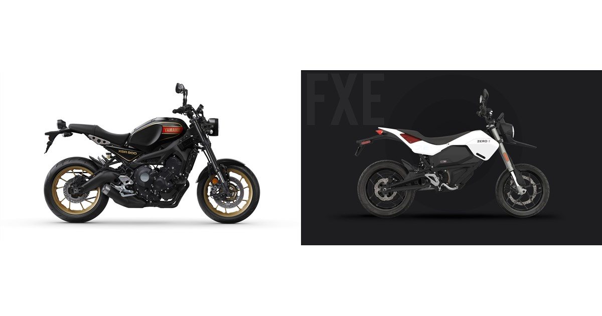 Motorrad Vergleich Yamaha XSR900 2020 vs. Zero FXE 2024