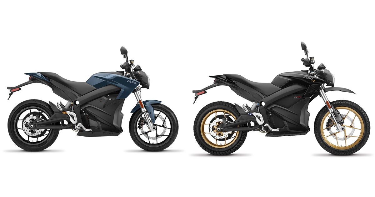 Motorrad Vergleich Zero S 2020 vs. Zero DSR 2018