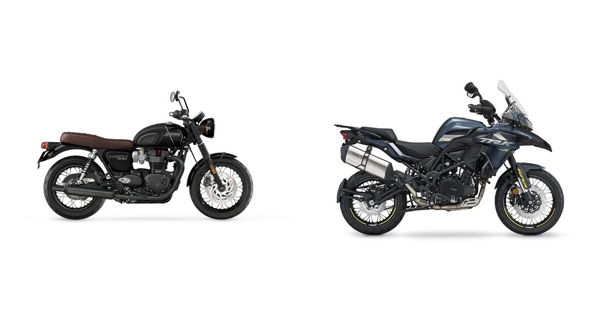 Triumph Bonneville T120 Black 2023 vs Benelli TRK 502 X 2024