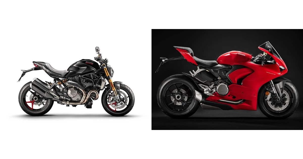 Ducati Monster 1200 S 2020 vs Ducati Panigale V2 2020