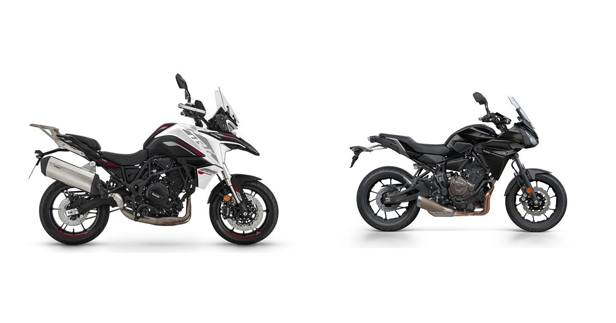 Motorrad Vergleich Benelli TRK 702 2023 vs. Yamaha Tracer 700 2017