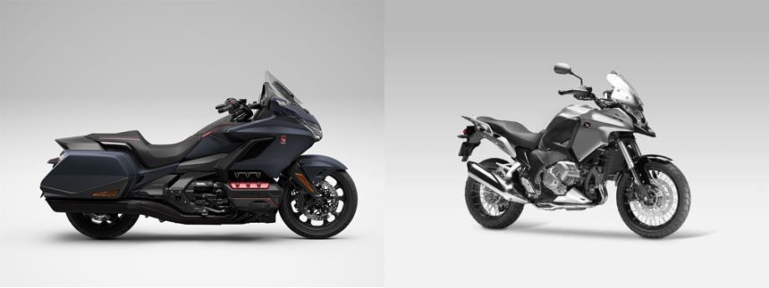 Motorrad Vergleich Honda GL 1800 Goldwing DCT 2022 vs. Honda VFR1200X ...