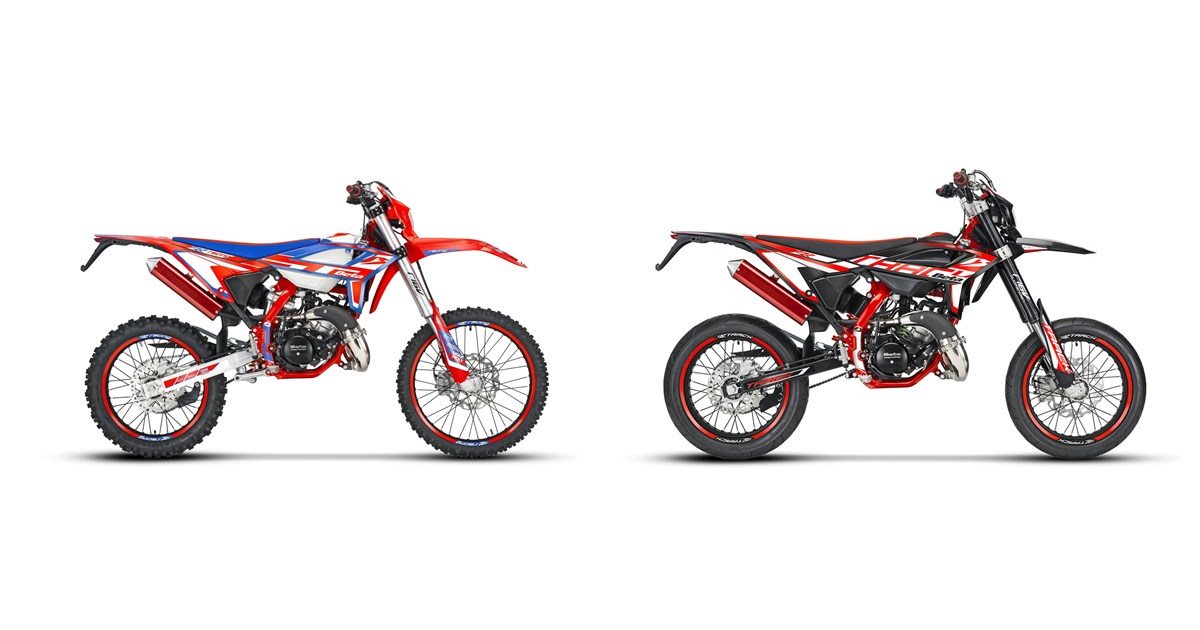 Motorrad Vergleich Beta RR 50 Racing 2023 vs. Beta RR 50 Motard Track 2024