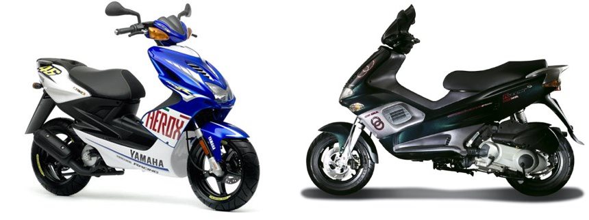 Motorrad Vergleich Yamaha Aerox Race Replica 2009 Vs Gilera Runner 200
