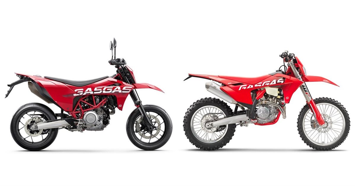 Motorrad Vergleich GASGAS SM 700 2023 vs. GASGAS EC 500F 2024