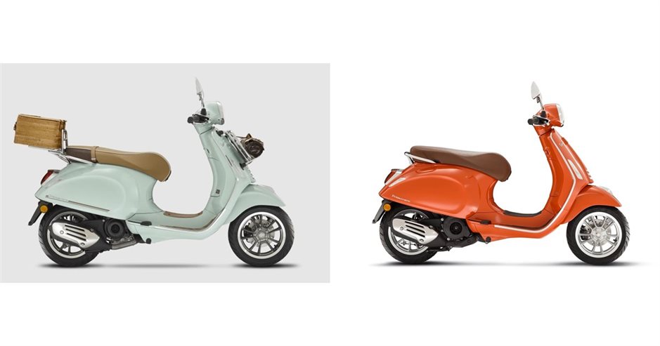 Motorrad Vergleich Vespa Primavera 50 Pic Nic 2024 vs. Vespa Primavera 125 2021