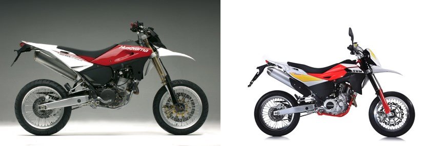 Motorrad Vergleich Husqvarna SM 610 2008 vs. SWM SM 650 R 2018