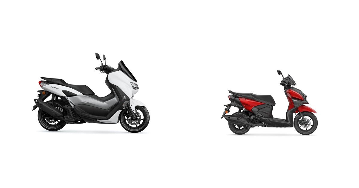 Motorrad Vergleich Yamaha NMAX 125 2023 vs. Yamaha RayZR 2024