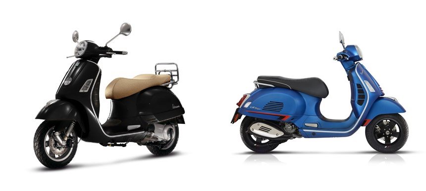 Motorrad Vergleich Vespa GTS 125 2012 vs. Vespa GTS 125 i.e. Super Sport 2020
