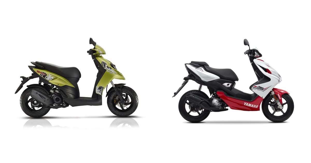 Motorrad Vergleich Piaggio Typhoon Sport 50 2t 2018 Vs Yamaha Aerox R 2018