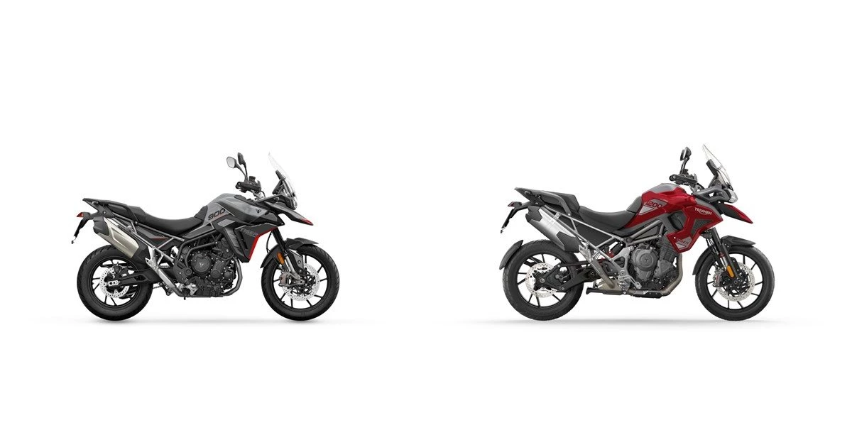 Motorrad Vergleich Triumph Tiger 900 GT 2024 vs. Triumph Tiger 1200 GT ...
