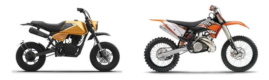 Motorrad Vergleich Brixton Crossfire 125 XS 2020 vs. KTM 250 SX 2010