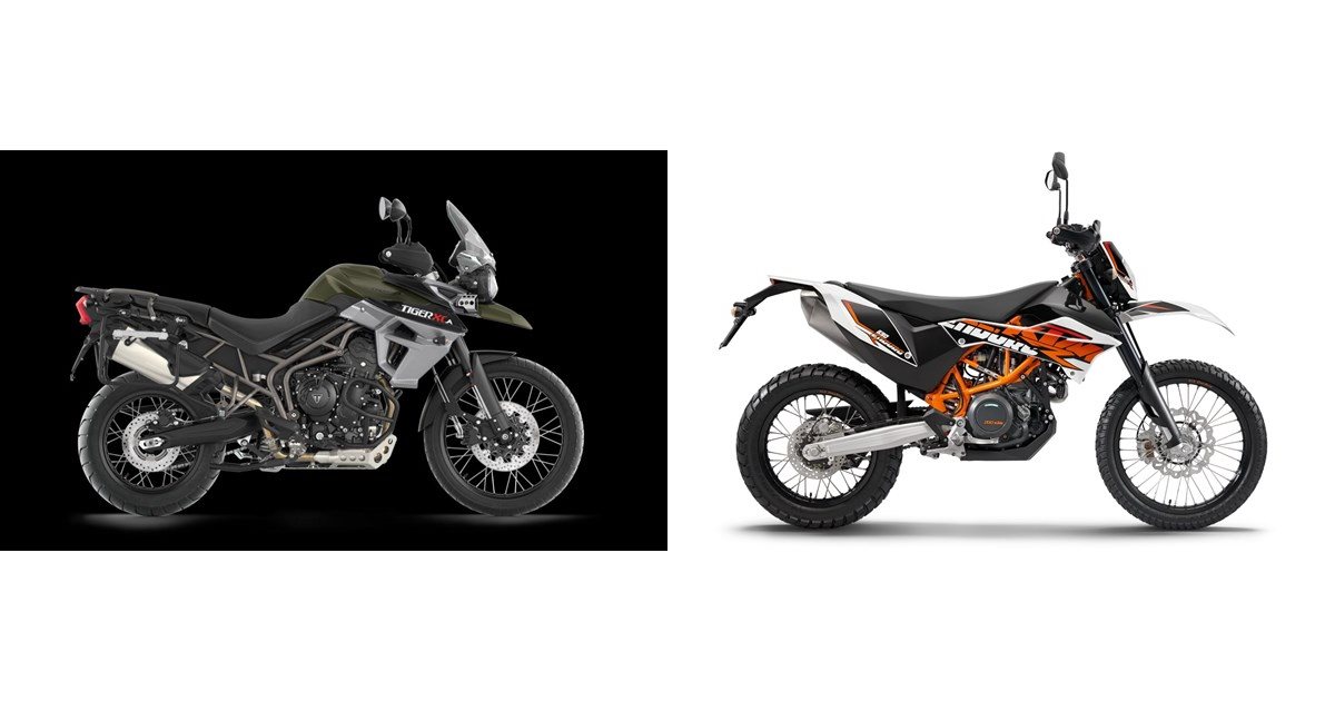 Triumph Tiger 800 XCA 2016 vs KTM 690 Enduro R 2015