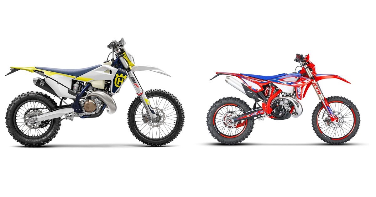 Motorrad Vergleich Husqvarna TE 150i 2023 vs. Beta RR Racing 2T 200 2022