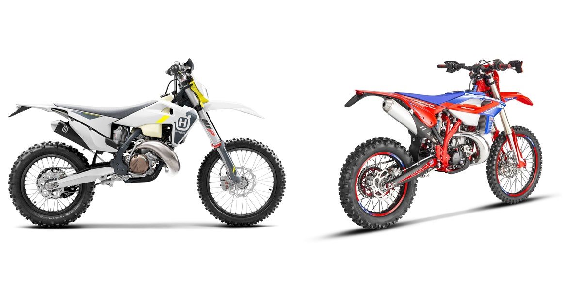 Motorrad Vergleich Husqvarna TE 150i 2022 vs. Beta RR Racing 2T 200 2024