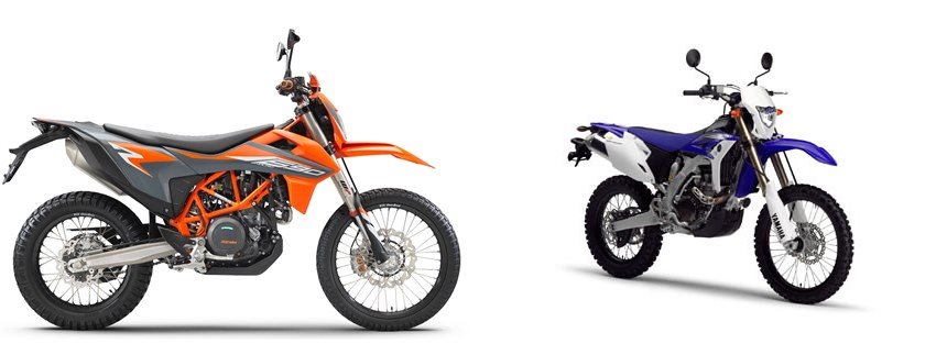 Motorrad Vergleich KTM 690 Enduro R 2022 vs. Yamaha WR450F 2012