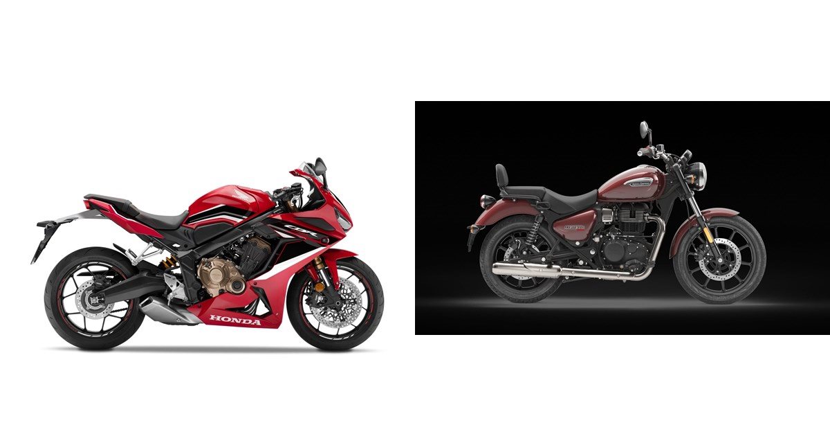 Honda CBR650R 2021 vs Royal Enfield Meteor 350 Stellar 2021